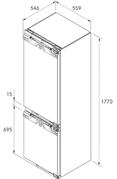 Chłodziarko-zamrażarka Bora Cool-Combi C178KG | CHŁODZENIE ...